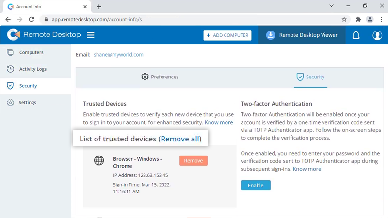 Frequently asked question on RDP Connector - RemotePC